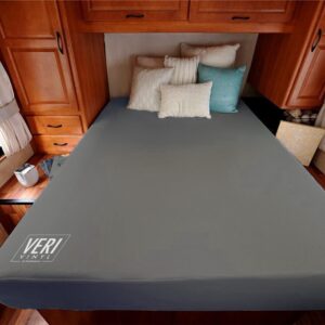 Veri Vinyl Foam Waterproof Camp Mattress - Stain Resistant, Camping, Shelter, RV, Dorm, Incontinence Mattress… (30" x 74" x 4")