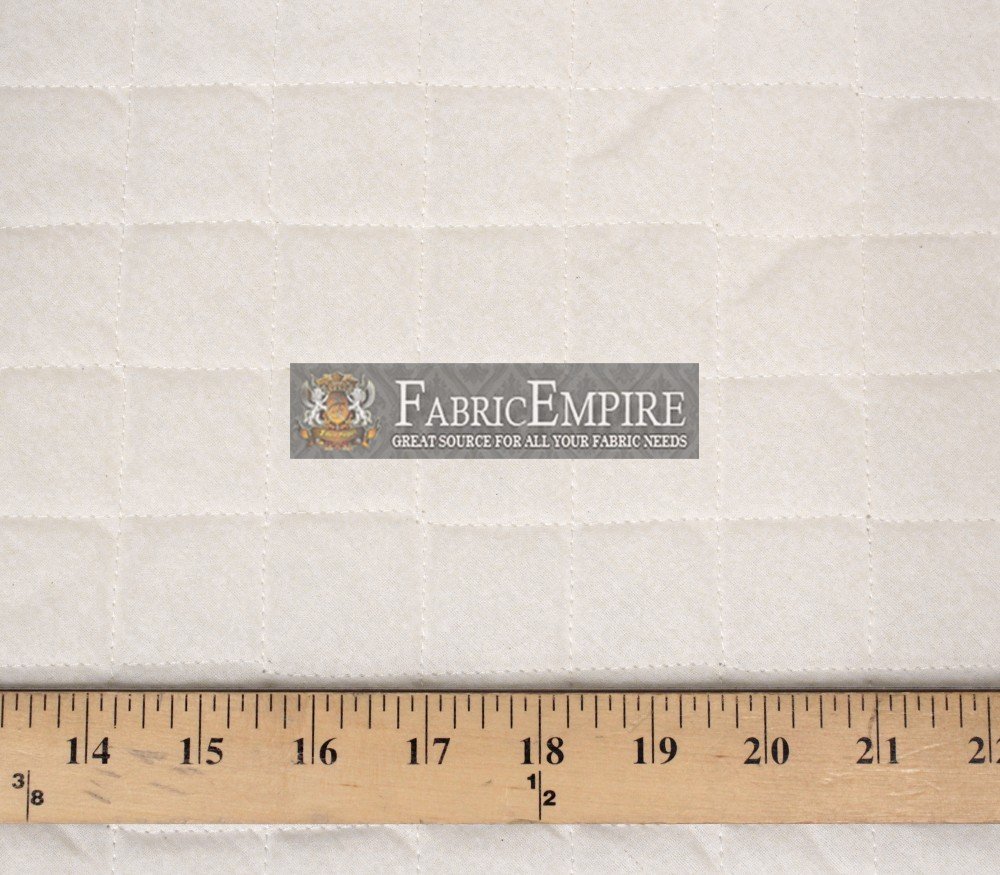 Muslin Fabric Natural Single Face Quilted Diamond 42/43" Wide Sold by 2 Yards