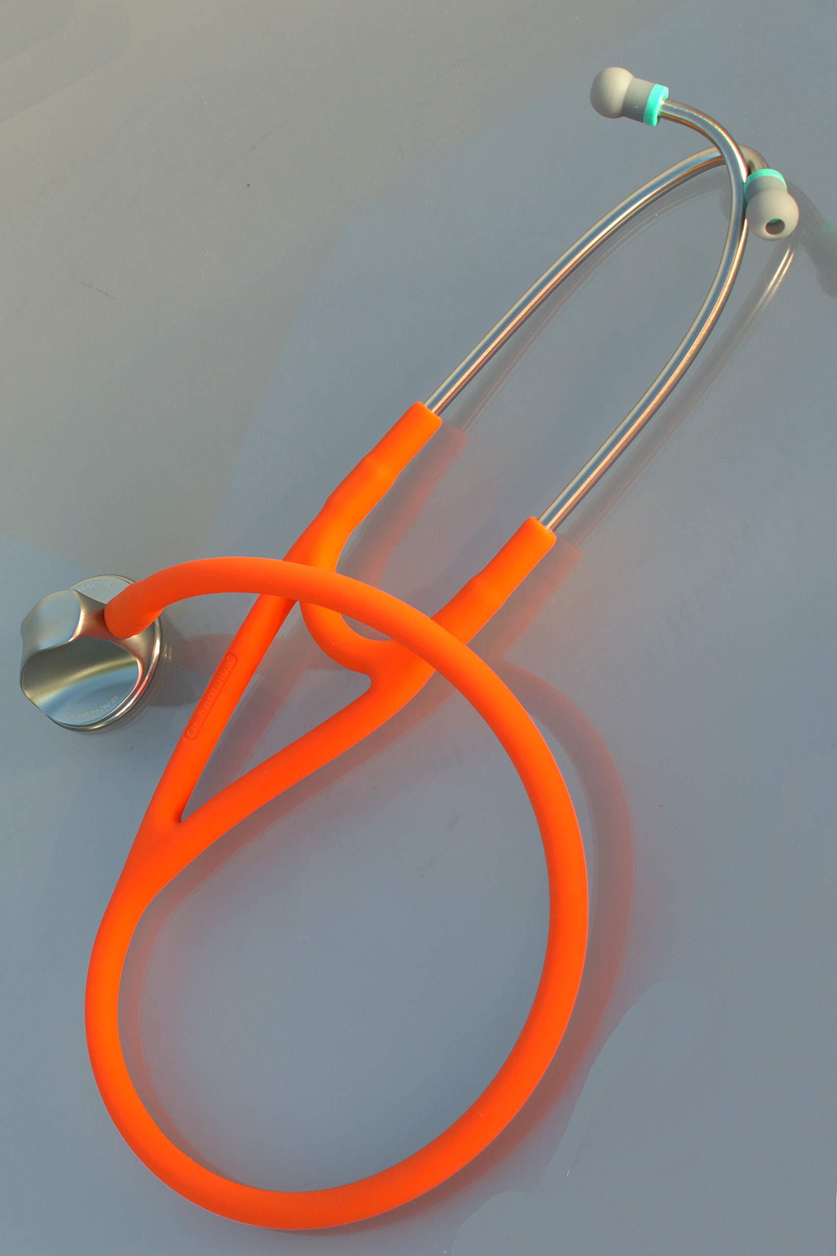 Kila Scopes Specialist Stethoscope - Professional Single Head Cardiology & Diagnostic Stethoscope for Doctors and Nurses - with Accessories, K971 Orange