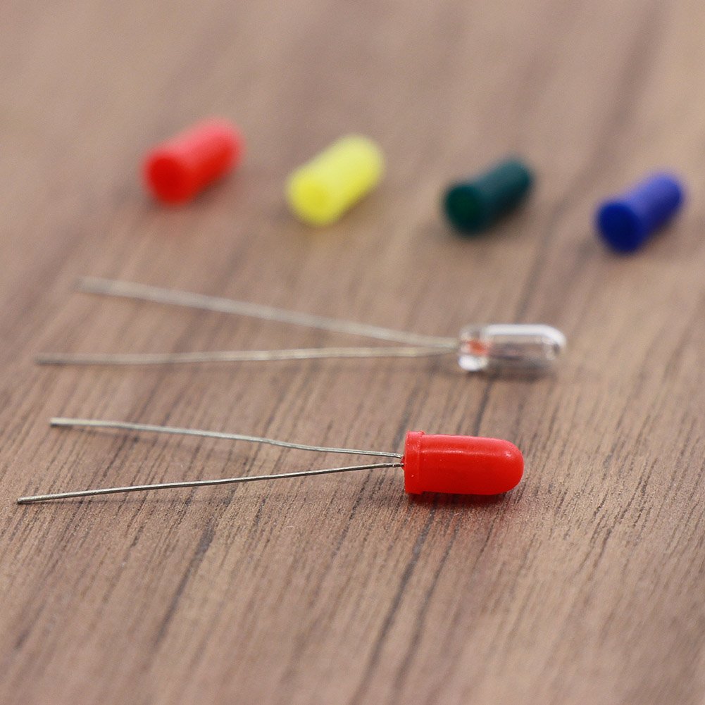 XPT01 100pcs Blue/ Red /Yellow /Green Caps / Covers for 3mm Grain of Wheat Bulbs LEDs for Model Train Layout New