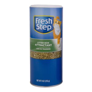 Fresh Step Cat Litter Box Attractant Powder for Training Cats | Natural Training Aid for Cats and Kittens | Great Way to Keep Your Home Clean and Train Your Pet | 9 Ounces - 3 Pack