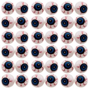 halloween eyeballs - 50 pack bag of 2" plastic eyeballs for halloween party favor, trick or treat, props and decoration