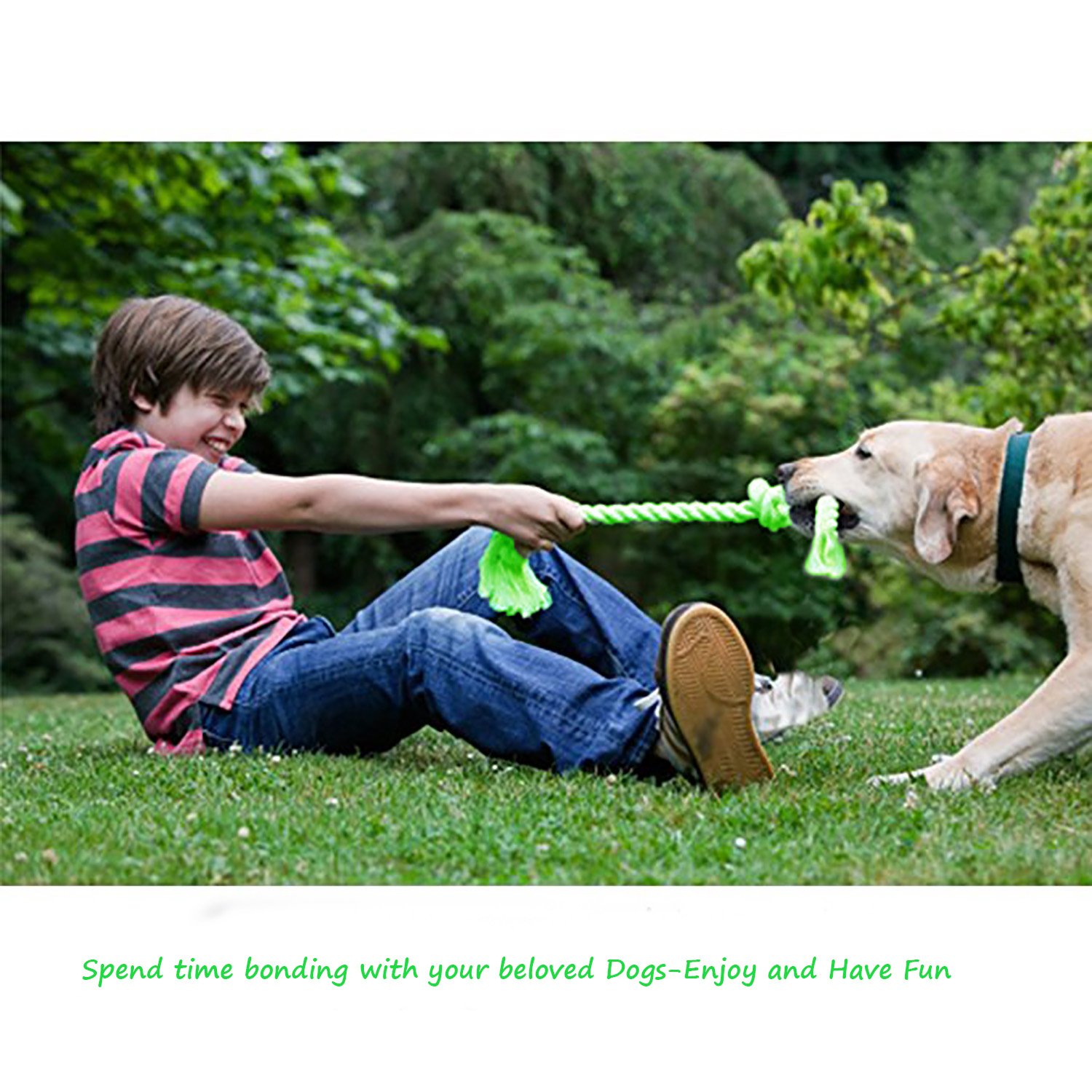 ZoyPet Dog Toys Flying Disc Rope Toy Chew Toys 2 Pack for Dogs Flying Discs Training Cotton Rope-Dog Toy Pack Set DT1-2P