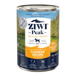 ziwi peak canned wet dog food – all natural, high protein, grain free, limited ingredient, with superfoods (chicken, case of 12, 13.75oz cans)