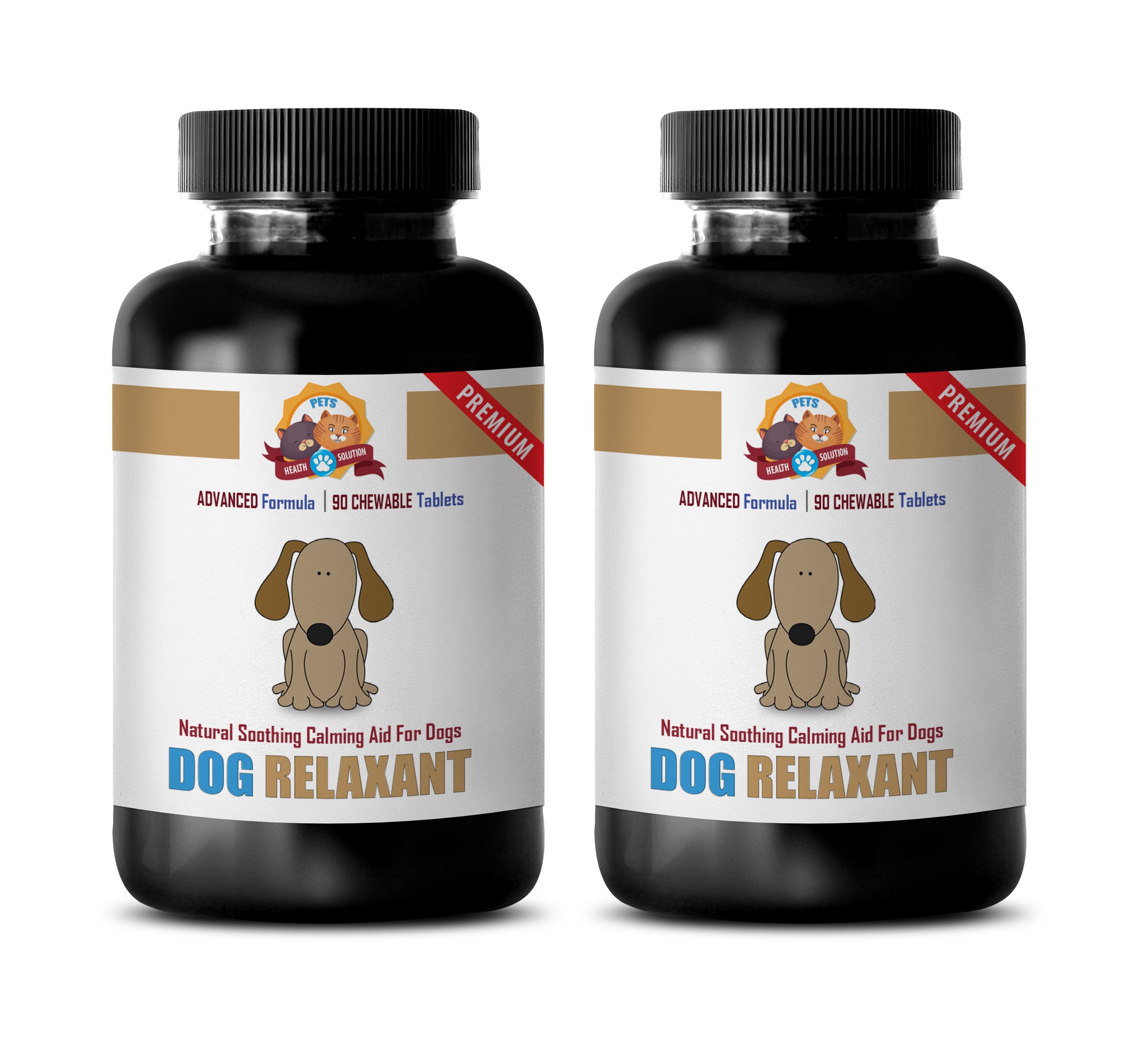 PETS HEALTH SOLUTION Dog Calming Treats Small Dog - Premium Relaxant for Dogs - Amazing Calming AID - Natural Formula - Treat - Valerian Dog - 180 Treats (2 Bottle)