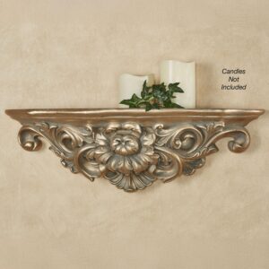 Touch of Class Calissa Wall Shelf Satin Gold