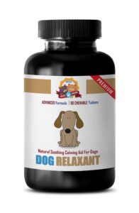 pets health solution dog calming pills natural - premium relaxant for dogs - amazing calming aid - natural formula - treat - dog anxiety relief treats - 90 treats (1 bottle)