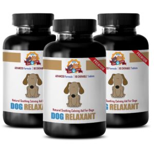 Dog Calming Solution - Premium Relaxant for Dogs - Amazing Calming AID - Natural Formula - Treat - Chamomile Dog Treats - 270 Treats (3 Bottle)