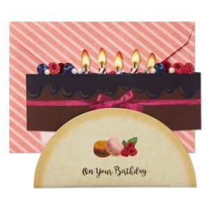 Hallmark Pop Up Birthday Card (Chocolate Cake)