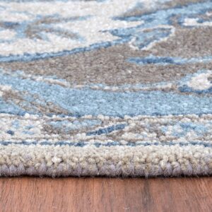 Allen Home Wool Area Rug | Nicol Natural Traditional Decorative Carpet | Area Rugs Suitable for Living Room, Bedroom, Dining Room | 100% Wool | 100% Cotton Backing | 9’ x 12’ |