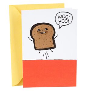 hallmark shoebox funny birthday card or congratulations card (toast) (349rzf1005)