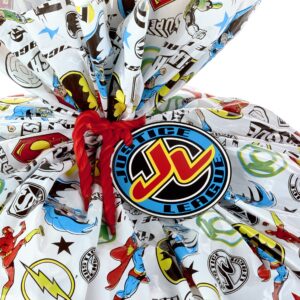 Hallmark 56" Large Plastic Gift Bag (Justice League) for Birthdays, Parties, or Any Occasion