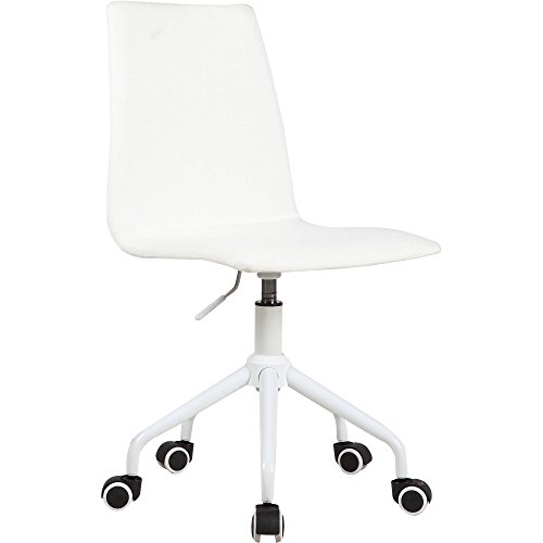 Urban Lifestyle Linen Swivel Chair, White