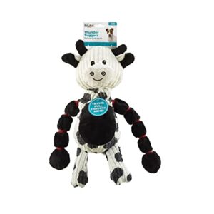 Outward Hound Thunda Tugga Cow Plush & Squeaky Dog Tug Toy