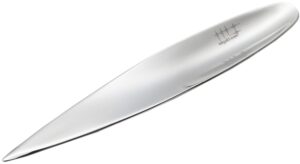 yoshikawa yj2536 polishing shop syndicate paper knife, made in japan, design accessories, silver, 5.8 inches (14.7 cm)