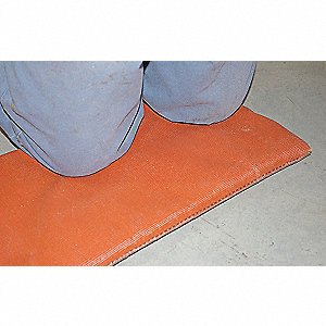 Welding Pad,12 in. W,14 in,1 in,Red