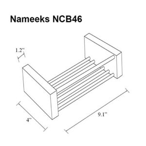 Nameeks NCB46 Shower Basket, One Size, Chrome