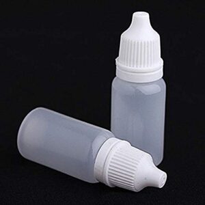 ericotry 12 PCS 30ml 1oz Empty Refillable Ldpe Plastic Squeezable Eye Dropper Bottles Portable Eye Liquid Dropper Container with Screw Caps and Plugs Essential Oil Container