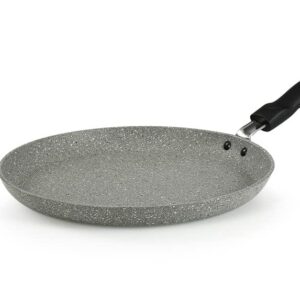 Flonal DURA Induction Crepe Pan Stone Effect Aluminum, 9.84-inches, Clear