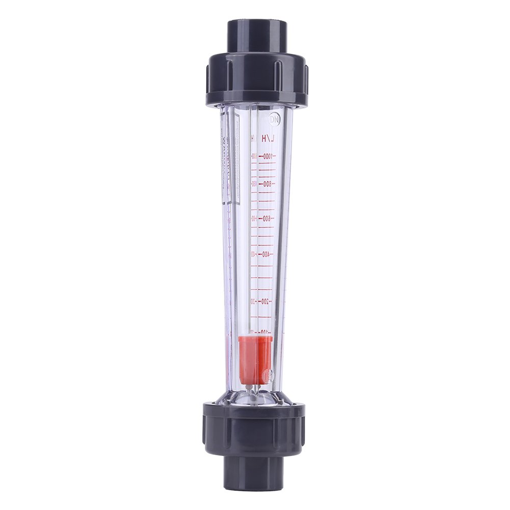 100-1000L/H Rotameter Plastic Tube Type Water Liquid Flow Meter LZS-15 for DN15 1/2" Tube