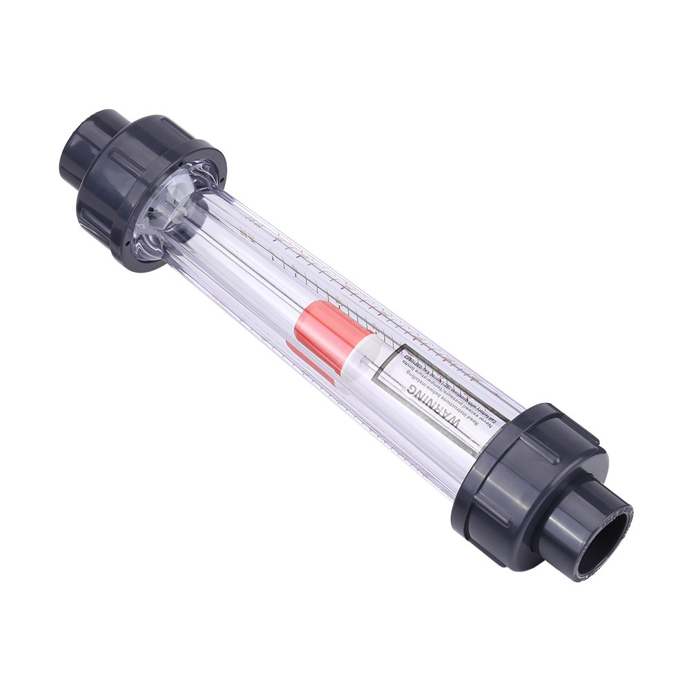 100-1000L/H Rotameter Plastic Tube Type Water Liquid Flow Meter LZS-15 for DN15 1/2" Tube