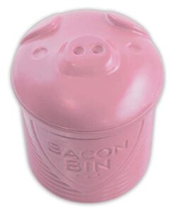 talisman bacon bin grease holder, silicone, pink