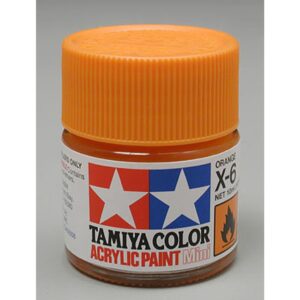 tamiya paint tam81506 0.33 oz tamiya acrylic mini paint - orange