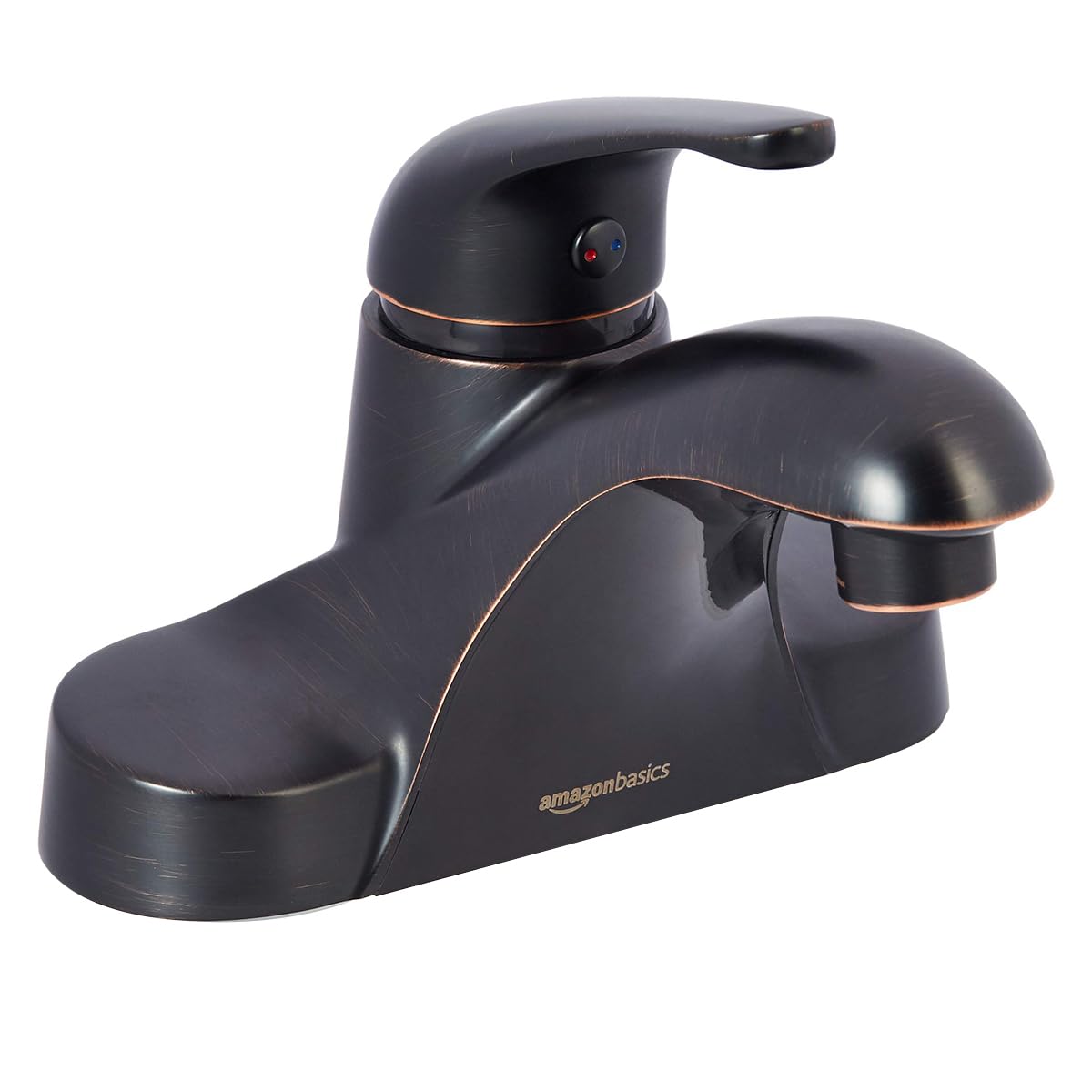 Amazon Basics AB-BF605-OR Basin Faucet-4-Inch, Oil-Rubbed Bronze