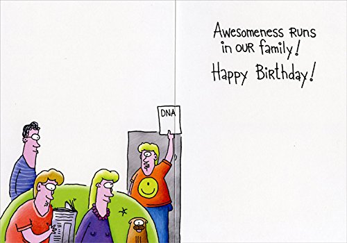 Genetic Test Results Oatmeal Studios Funny Family Birthday Card for Relative