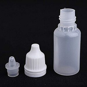 ericotry 12 PCS 30ml 1oz Empty Refillable Ldpe Plastic Squeezable Eye Dropper Bottles Portable Eye Liquid Dropper Container with Screw Caps and Plugs Essential Oil Container