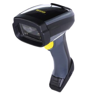 wasp wws750 wireless 2d barcode scanner with base