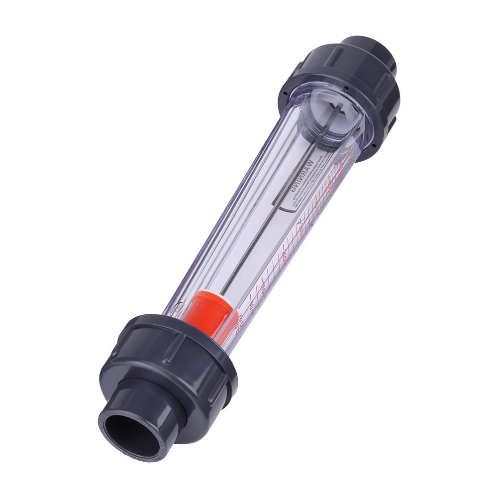 60-600L/H Rotameter Plastic Tube Liquid Water Meter DN15 Flowmeter LZS-15D