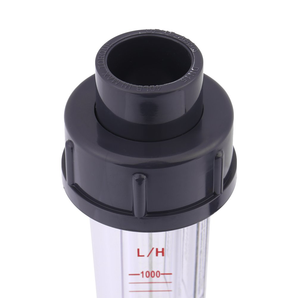 100-1000L/H Rotameter Plastic Tube Type Water Liquid Flow Meter LZS-15 for DN15 1/2" Tube