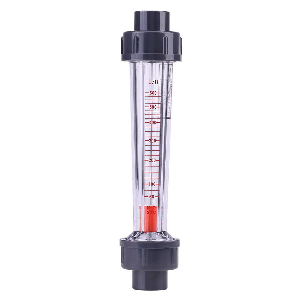 60-600L/H Rotameter Plastic Tube Liquid Water Meter DN15 Flowmeter LZS-15D