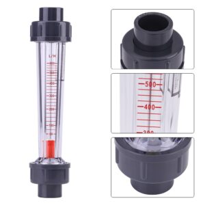 60-600L/H Rotameter Plastic Tube Liquid Water Meter DN15 Flowmeter LZS-15D