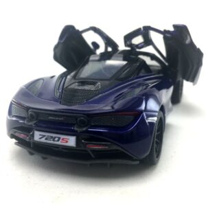 KiNSMART McLaren 720s Purlple 5 Inch 1:36 Scale Die Cast Metal Model Toy Super Sports Car