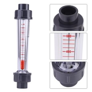 100-1000L/H Rotameter Plastic Tube Type Water Liquid Flow Meter LZS-15 for DN15 1/2" Tube