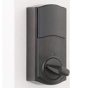 Kwikset 99160-021 SmartCode 916 Traditional Smart Lock Touchscreen Electronic Deadbolt Front Door Lock with SmartKey Security and Z-Wave Plus in Venetian Bronze