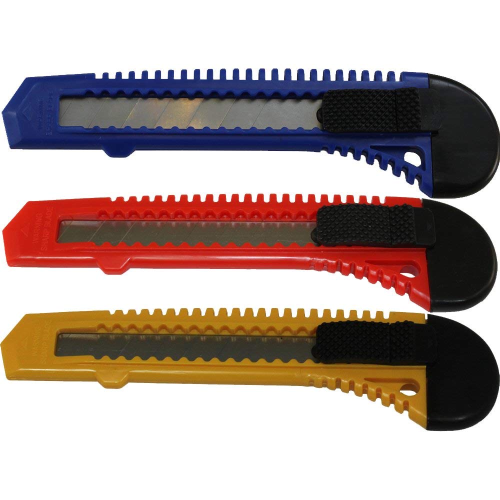 12 Box Cutters Openers Utility Knives with Snap off Blades. Every Day Tools.