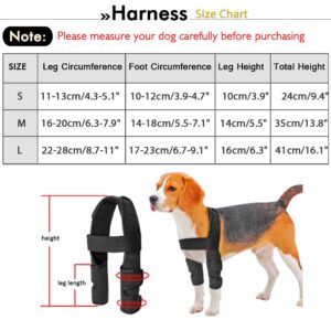 SELMAI Dog Front Leg Brace Support Canine Compression Wrap Shoulder Protects Wounds Brace Hock Joint for Heals Prevents Injuries Sprains, Arthritis Helps Loss of Stability Black S