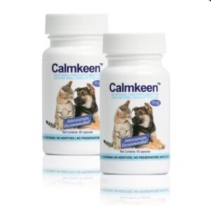 calmkeen 75 mg 120 count nutritional supplement for small dogs and cats up to 22 pounds (formerly calmkene)