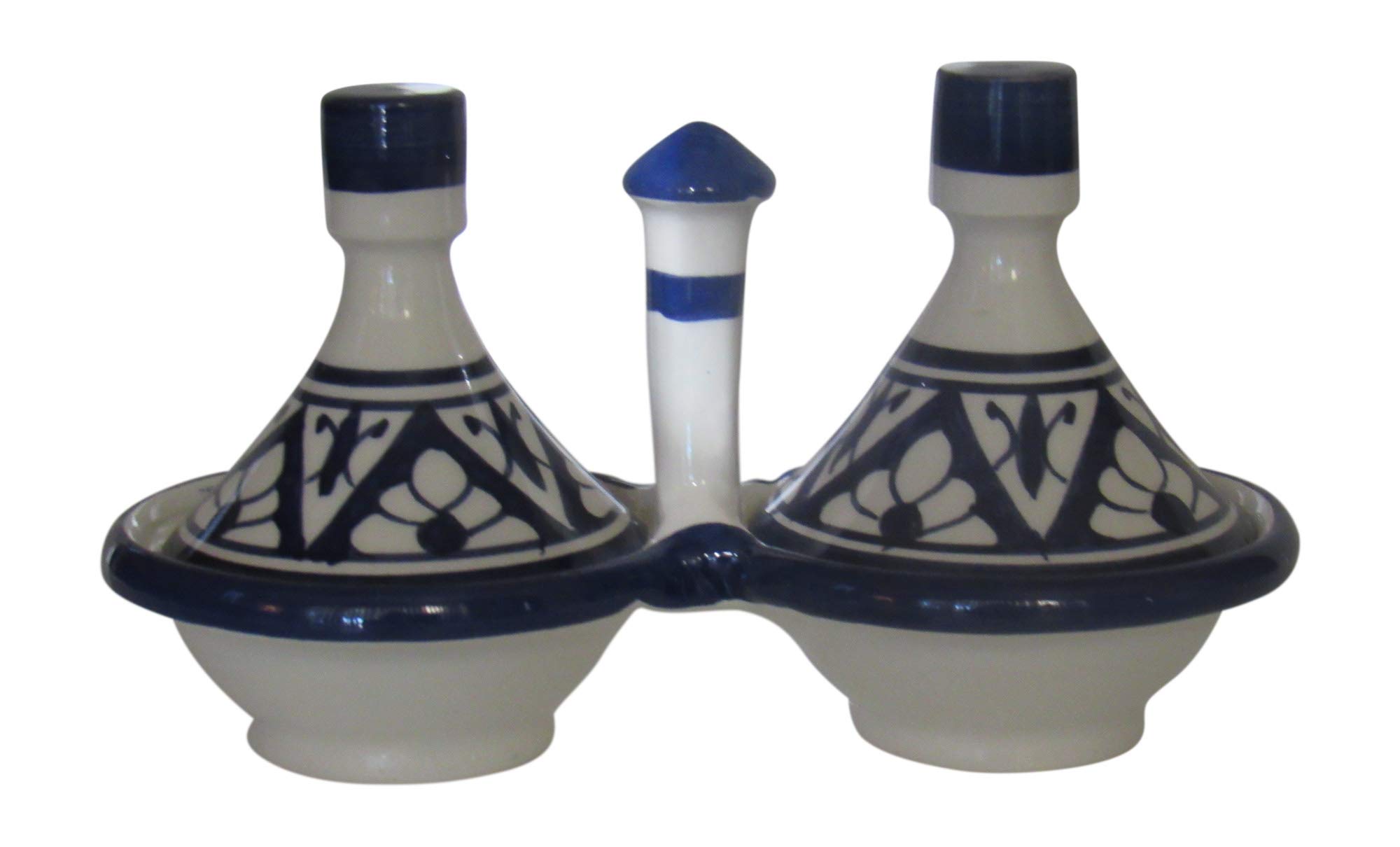 Moroccan Condiment Tagine, Berber Design Spice Duo