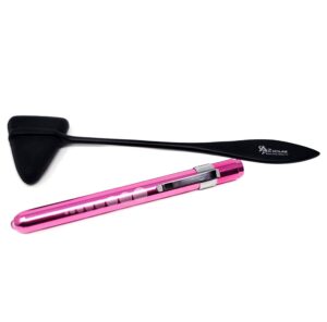 heavy duty reusable penlight + all black tactical percussion taylor hammer (a2zscilab) (pink penlight + hammer)