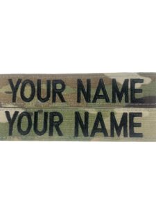 2 pieces custom multicam ocp name tapes (with fastener)