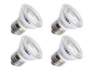 ctkcom 5w par16/hr16 led spotlight bulb(4 pack)- e26/e27 cob flood light bulb 36 degree 450lm 6000k daylight white 50w halogen bulb equivalent led bulbs 110v~130v