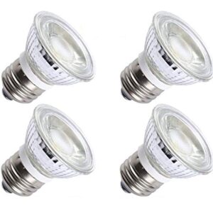 CTKcom 5W PAR16/HR16 LED Spotlight Bulb(4 Pack)- E26/E27 COB Flood Light Bulb 36 Degree 450LM 6000K Daylight White 50W Halogen Bulb Equivalent LED Bulbs 110V~130V