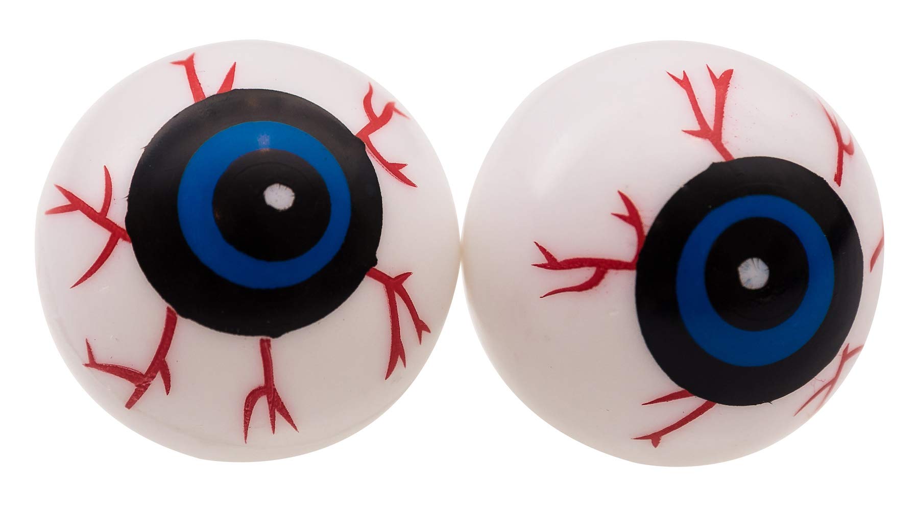 Halloween Eyeballs - 50 Pack Bag of 2" Plastic Eyeballs for Halloween Party Favor, Trick or Treat, Props and Decoration