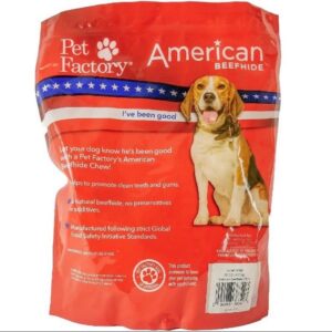 Pet Factory American Beefhide Chips Dog Chew Treats - Natural Flavor, 32 oz