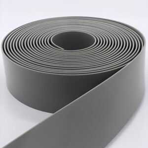 KOMORAX Gray 1.5" Wide 20' Length Chair Vinyl Strap Strapping for Patio Lawn Garden Outdoor Furniture Matte Finish Color