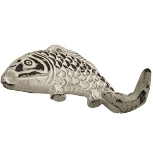 (2) 4" - Fish - BB-74 - Coat Hook - For coat, bag, hand towel etc - Distressed Finish For interior & Exterior Designing